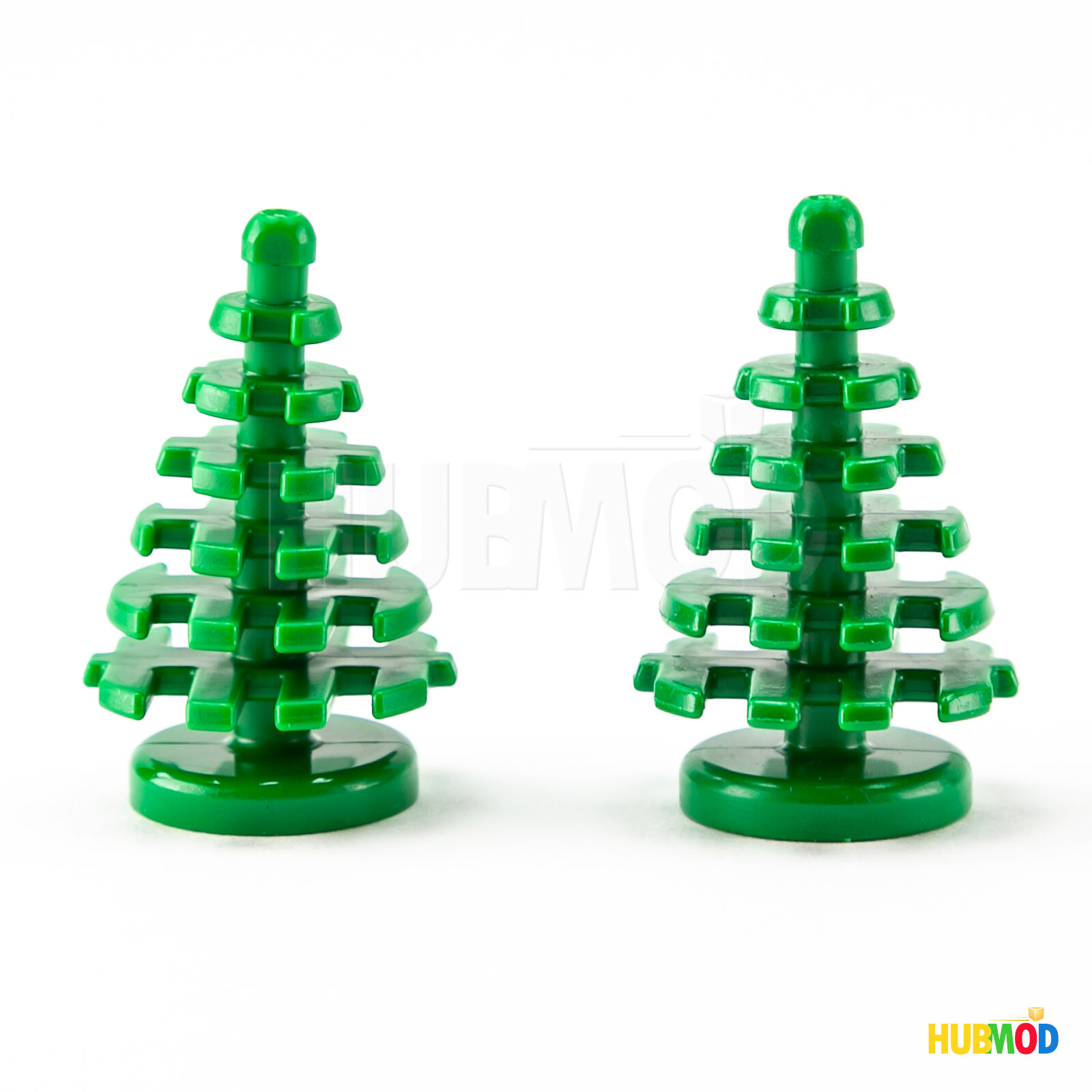 Lot of 2 Genuine LEGO Plant Spruce Tree Pine Small 2435 2x2x4 Green ...