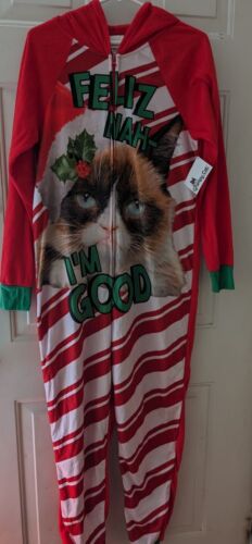 NEW - Grumpy Cat Women's One Piece Costume Union Suit Pajama (Lg) - NWT ...