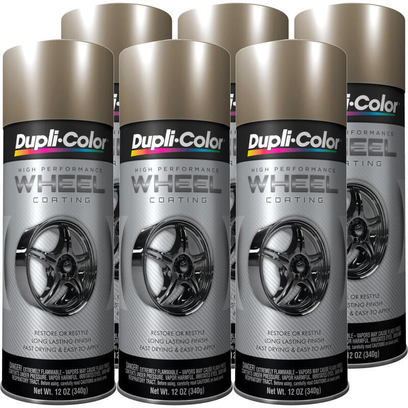 Duplicolor HWP105 (6-Pack), High Performance Wheel Paint, Bronze, 12 oz ...