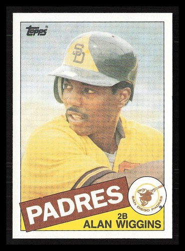 Alan Wiggins 1985 Topps #378 San Diego Padres | eBay