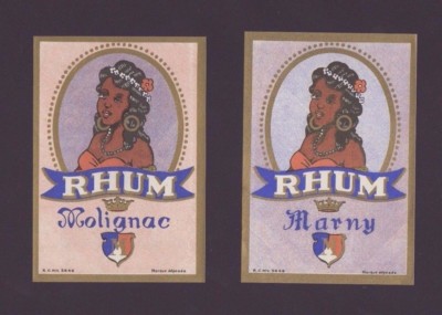 VINTAGE RUM BOTTLE LABEL LOT (2) / FRANCE / 1940's MINT #2 | eBay
