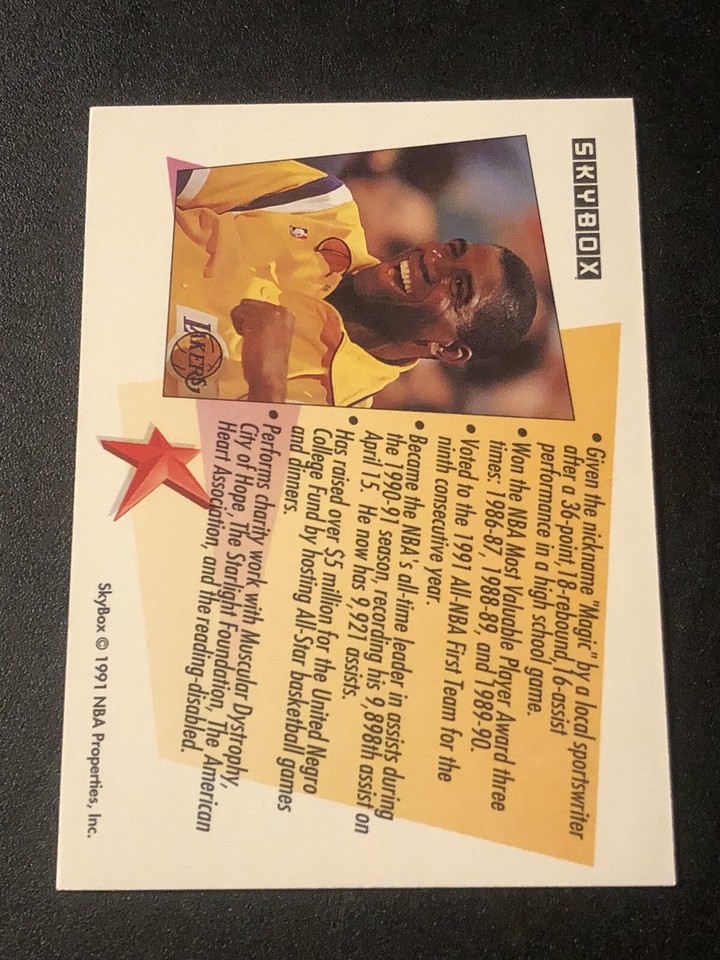 1991 SkyBox Magic Johnson Always Showtime Magic Johnson HOF | eBay