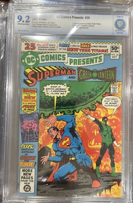DC COMICS PRESENTS #26 ~ 1st appearance NEW TEEN TITANS 1980 CBCS 9.2! Starfire! | eBay