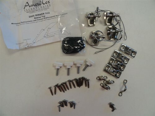 RINKER 312 BIMINI TOP 2005 HARDWARE & FITTING KIT STAINLESS STEEL ...