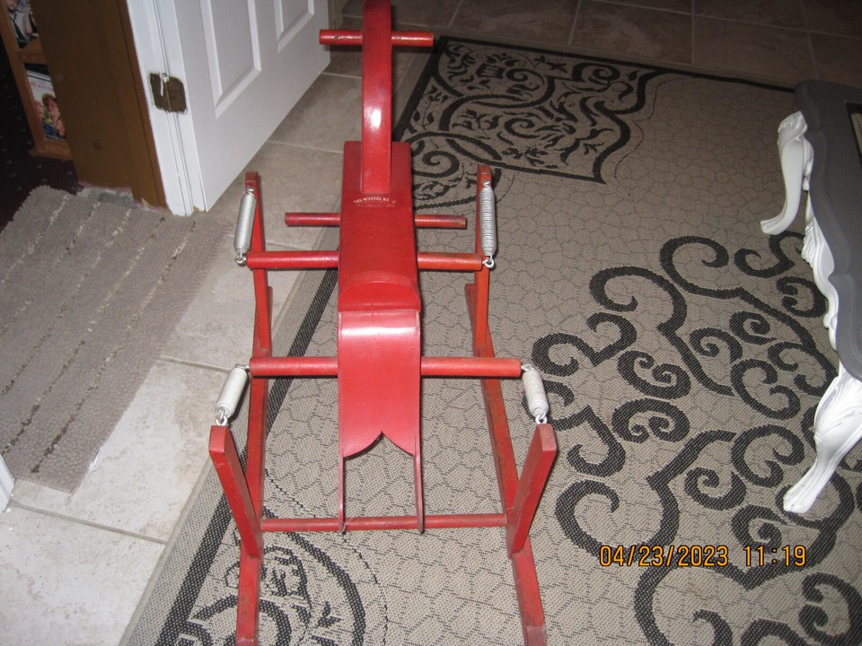 Vintage "The Wonder Horse" Rocking Wooden Riding Horse Toy Antique | eBay