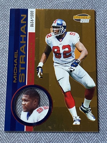 Michael Strahan 2001 Pacific Invincible Card #162 /1000 | eBay