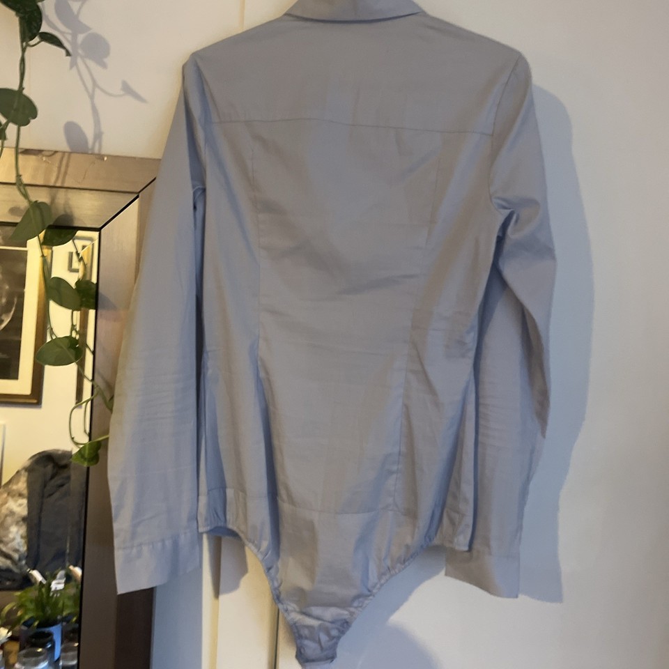 Smart Babyblue Women’s Smart Bodysuit Shirt Office Wear Size Xs | eBay UK