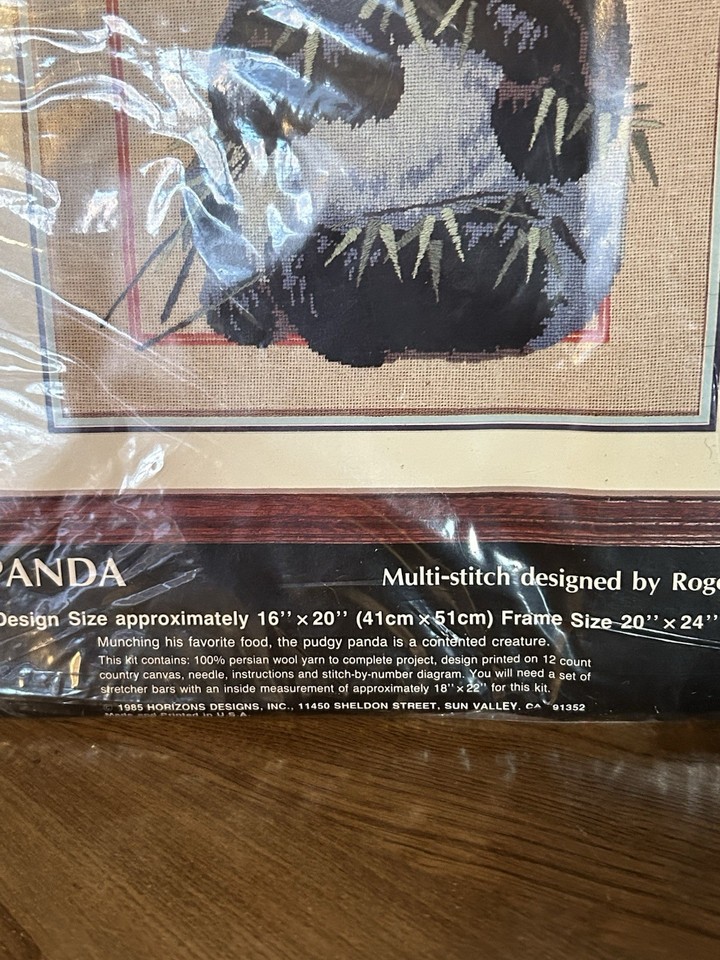Horizons THE PANDA. Brand New Multi-stitch Design By Roger W Reinardy ...