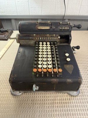 Vintage Marchant Mechanical Adding Machine Calculator Crank Operated ...