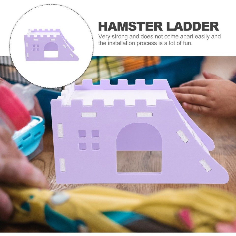 Hamster Hideout Nest Ladder for Small Pet Cage Accessories Activity Toy ...