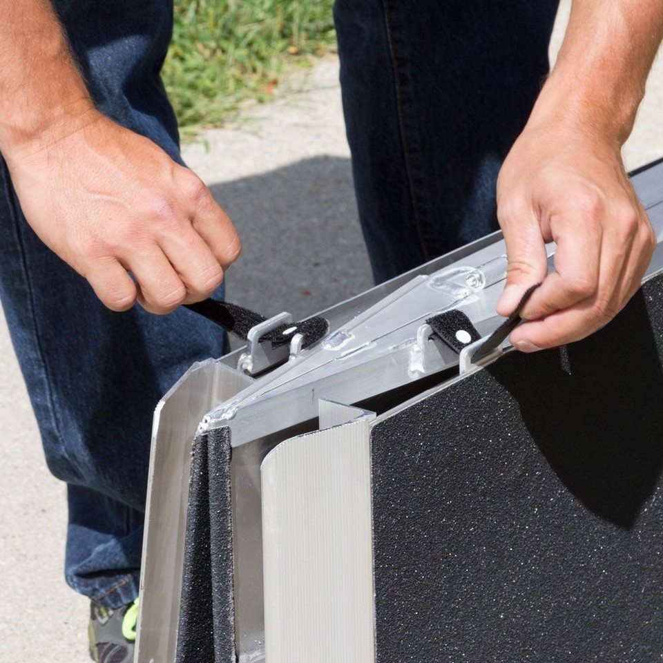 Silver Spring WCMF-8 Aluminum Multi-Fold Wheelchair Ramp - 8' Long | eBay