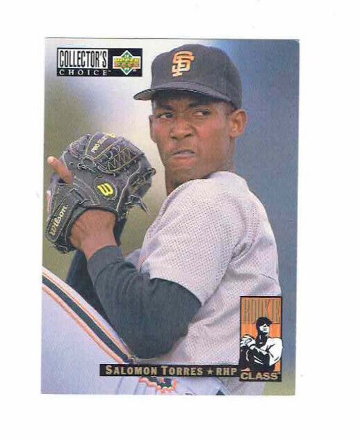 Salomon Torres SF Giants RHP #19 Upper Deck 1993 Rookie Class Baseball ...