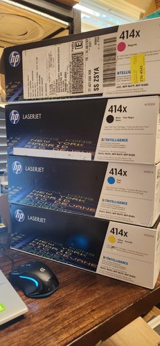 Set of 4 Genuine HP 414X Toner Cartridges – Used/Empty – | eBay