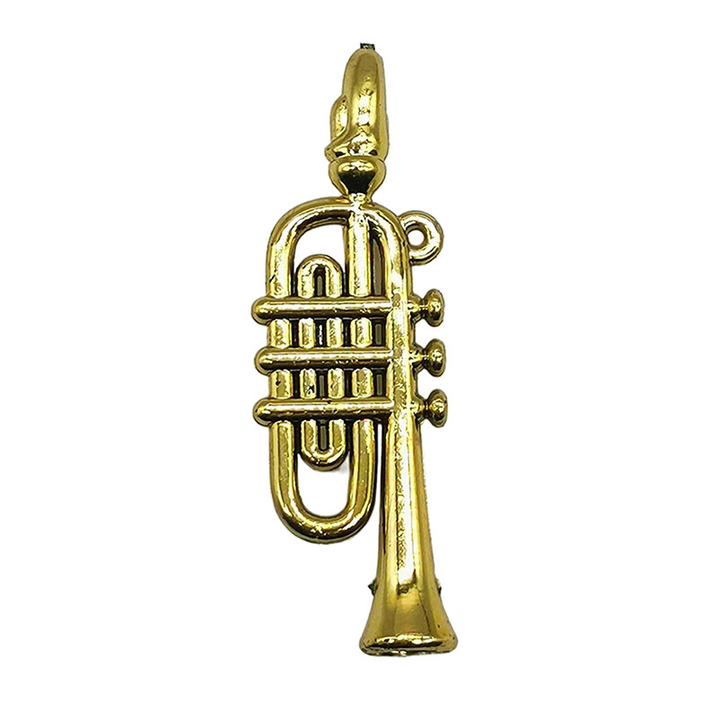 Dollhouse Miniature Electroplated Gold Musical Instrument DIY Small ...
