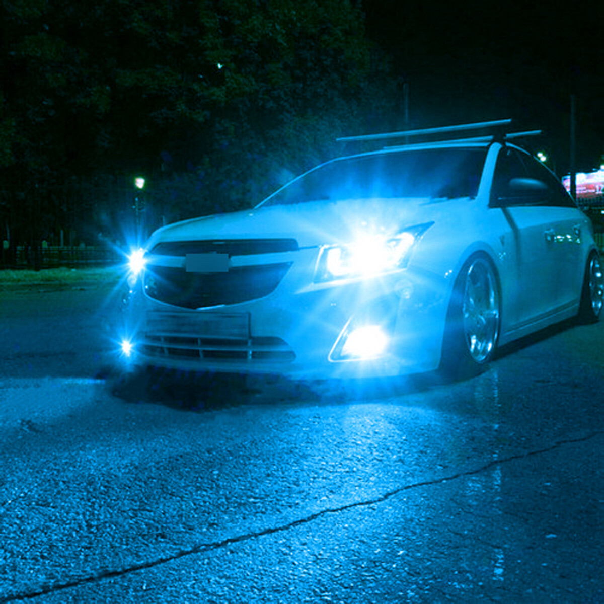 2PC H11 Ice Blue LED Headlight For 07-18 Toyota Tundra Pick Up Truck ...