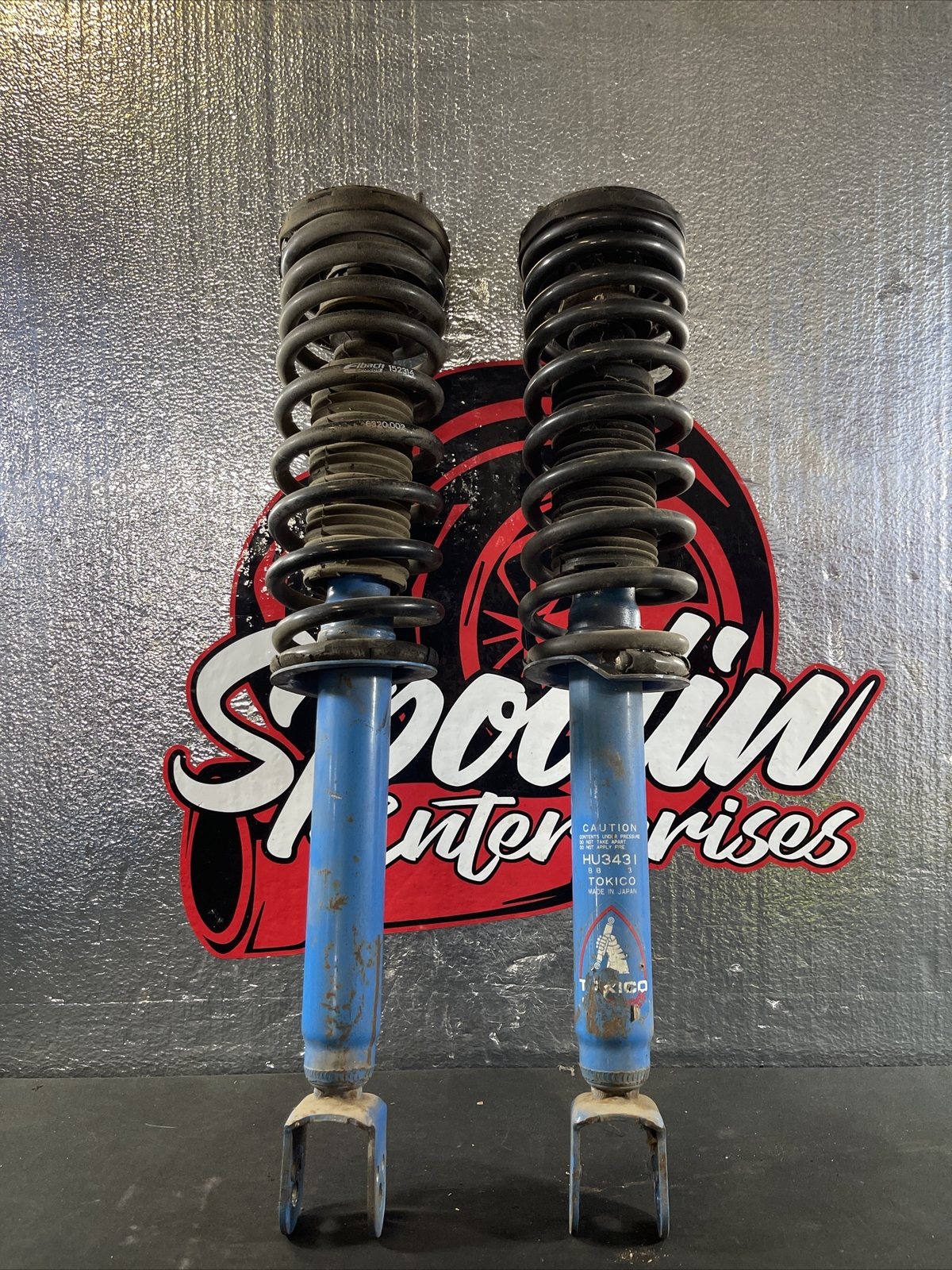 1990-1996 Nissan 300ZX Z32 Pair Rear Aftermarket Struts With Eibach ...
