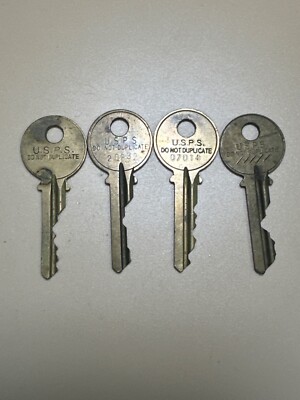 LOT of 4 Vintage USPS United States Post Office KEYS #1 | eBay
