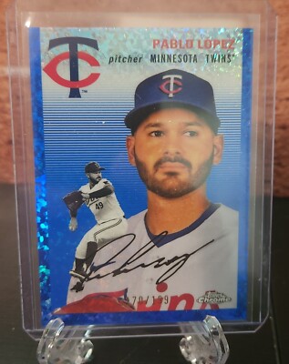 2023 Topps Chrome Platinum Anniversary Pablo Lopez Blue Diamond ...