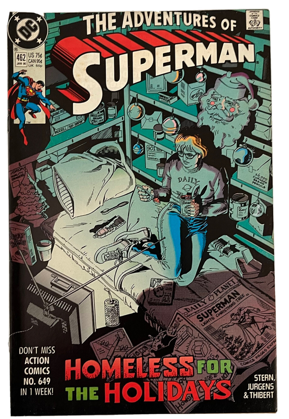 (LOT of 8 Br,Cpr,Mo) DC ADVENTURES OF SUPERMAN # 444 457 460 462 473 ...
