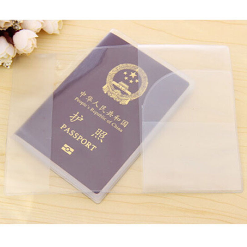 Clear Transparent Travel Business Passport Cover Holder Card Protector ...