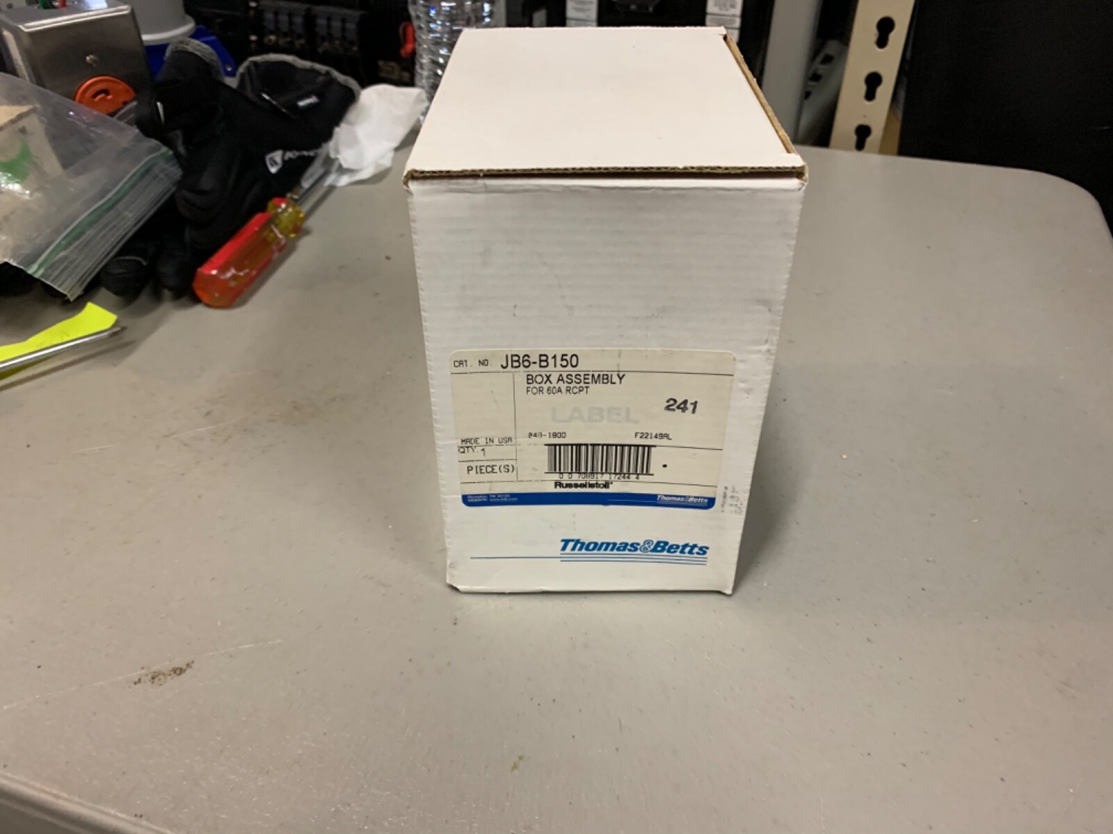 Russellstoll Thomas & Betts JB6-B150 Box Assembly for 60A receptacle ...