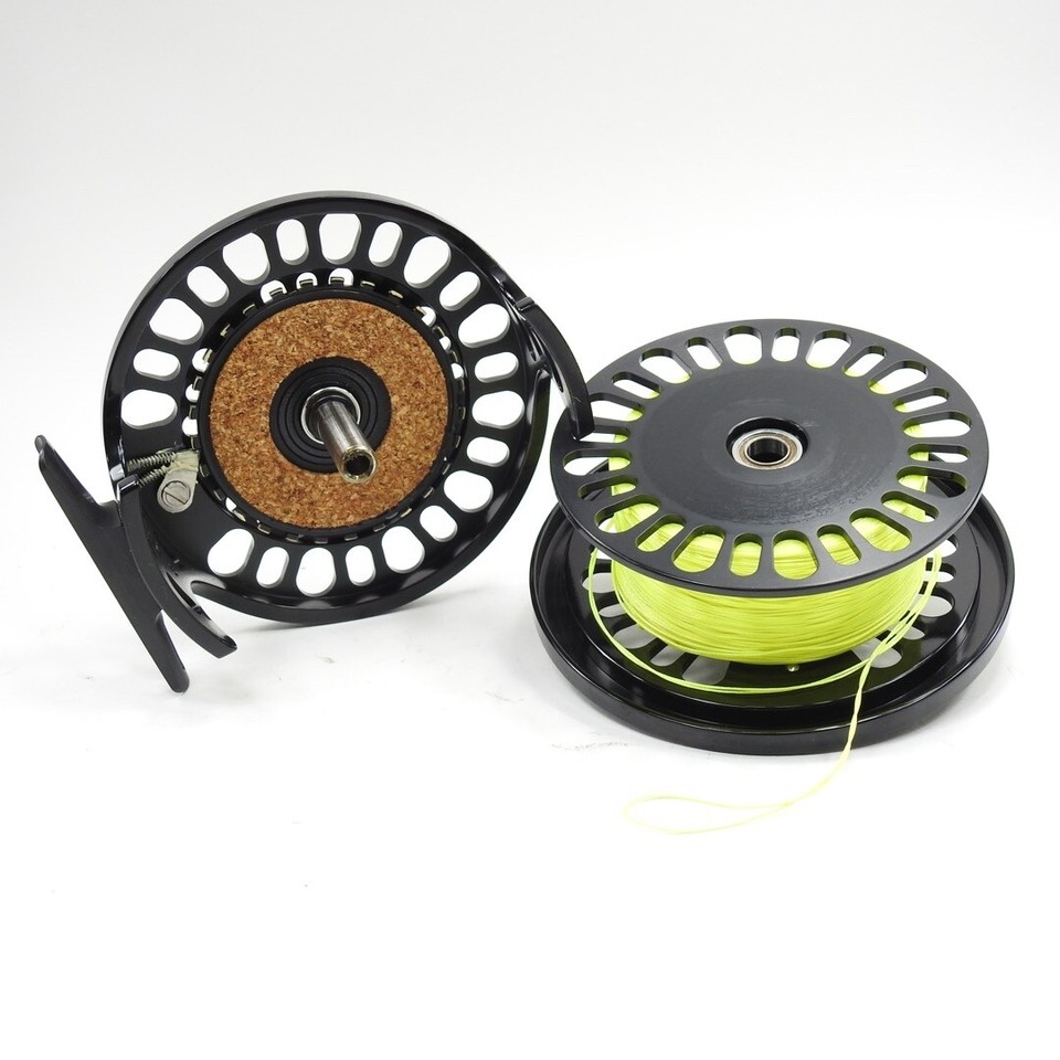 Abel Super 8 Fly Fishing Reel. Gloss Black. Made in USA. W/ Pouch. | eBay