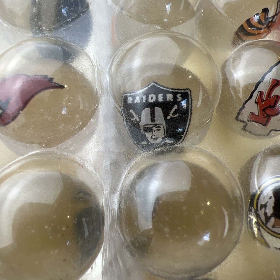1970s Vintage R&R Products 28 NFL Team Marble Set Excellent Original ...