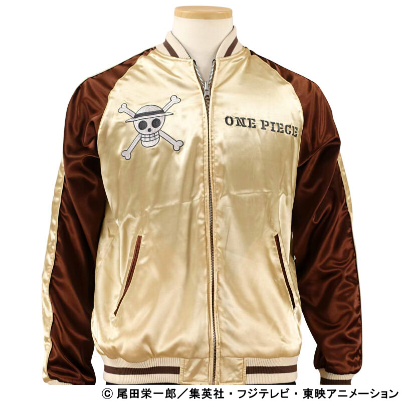 Sukajan One Piece Wanted Monky D Luffy Japan Satin Embroidery Souvenir ...