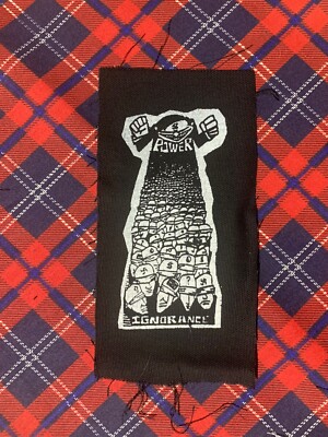 Tower Of Power DIY Patch- Punk Crust Black Flag Off Leftover Crack ...