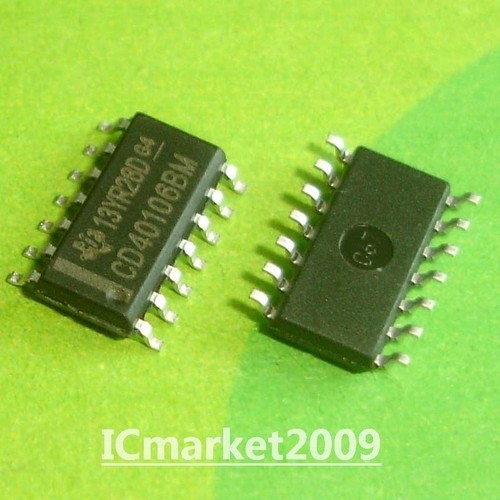 50 PCS CD40106BM SOP-14 CD40106 CMOS Hex Schmitt Triggers 14-SOIC Chip ...
