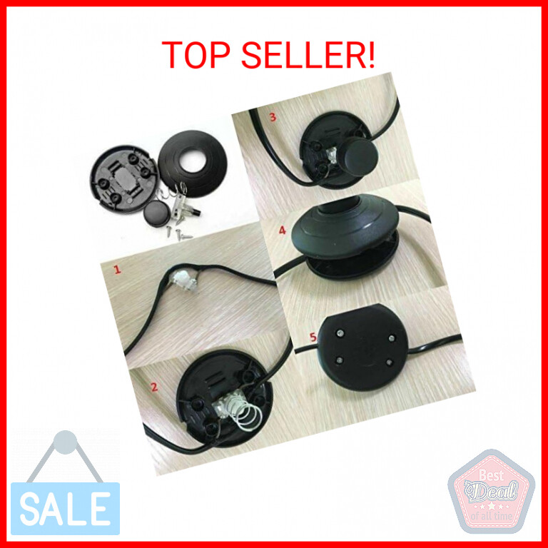 Foot Pedal Push Switch Inline Lamp LED Light On-Off Push Step-on-Button ...