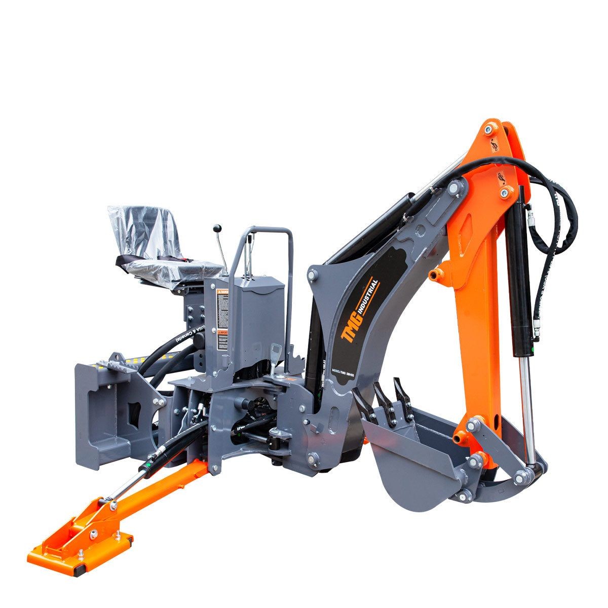 Backhoe Attachment 8-ft Reach 30-60HP 12in Bucket High Burrowing Power ...
