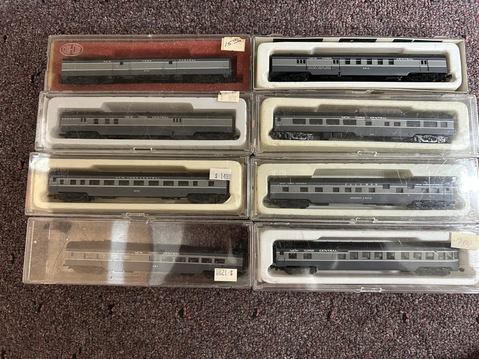 Con-Cor N-Scale New York Central 8 Car Streamliner Passenger Set | eBay