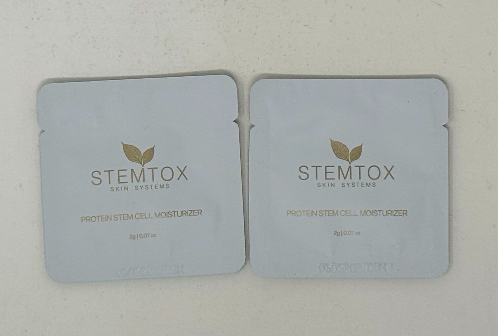 2 STEMTOX Protein Stem Cell Moisturizer Samples .07oz 2g Each New ...
