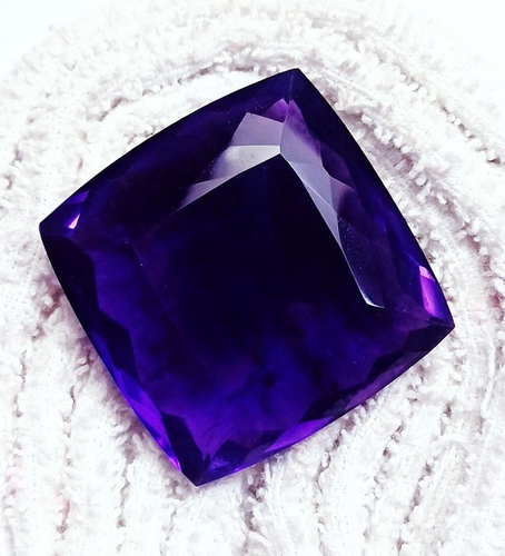 Cushion Cut Natural Violet Amethyst 141.85 Ct Certified Loose Gems ...