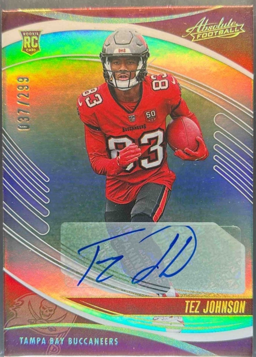 2025 Panini Absolute - Rookies Tez Johnson #184 Spectrum Signatures ...