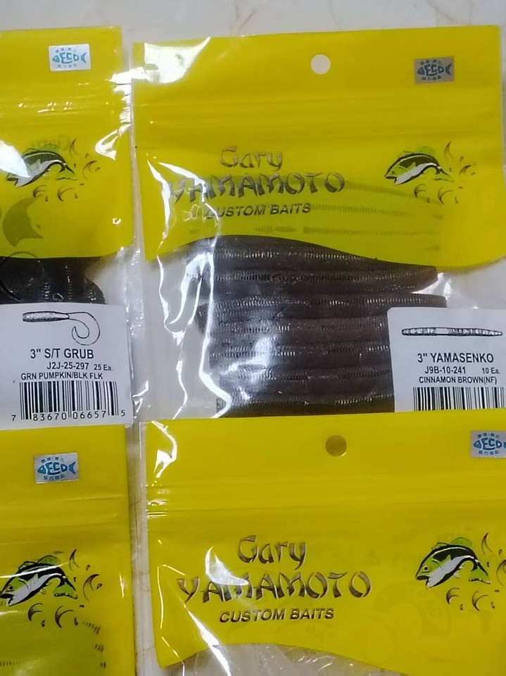 Gary Yamamoto Soft Lure Set Soft Plastic Bait Lure Bass Fishing | eBay UK