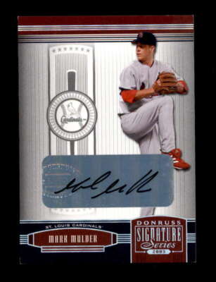 MARK MULDER 2005 DONRUSS SIGNATURE SERIES #133 AUTOGRAPH AUTO BD6630 | eBay