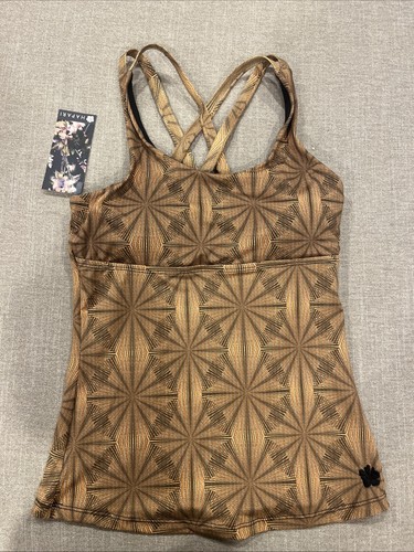 NWT Hapari Medium Tankini Top Gold Burst Pattern Swim NEW | eBay
