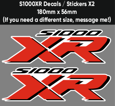 NEW S1000XR Logo Decals / Stickers for BMW S1000XR Sidecases (X2) | eBay