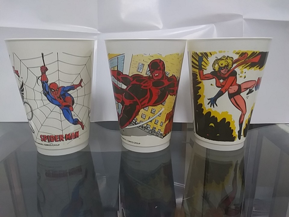 Vintage 1977 Marvel Comics 7 Eleven Slurpee Cup Complete Set of 40 And ...