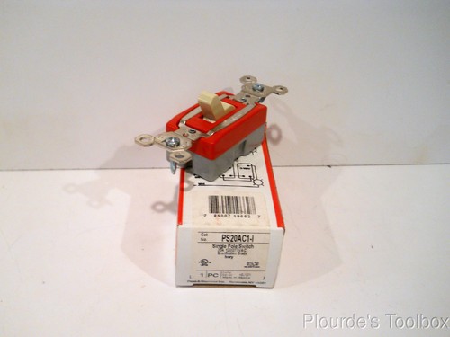 New Pass & Seymour 1-Pole Grounding Toggle Switch, PS20AC1-I, 20A, 277 ...