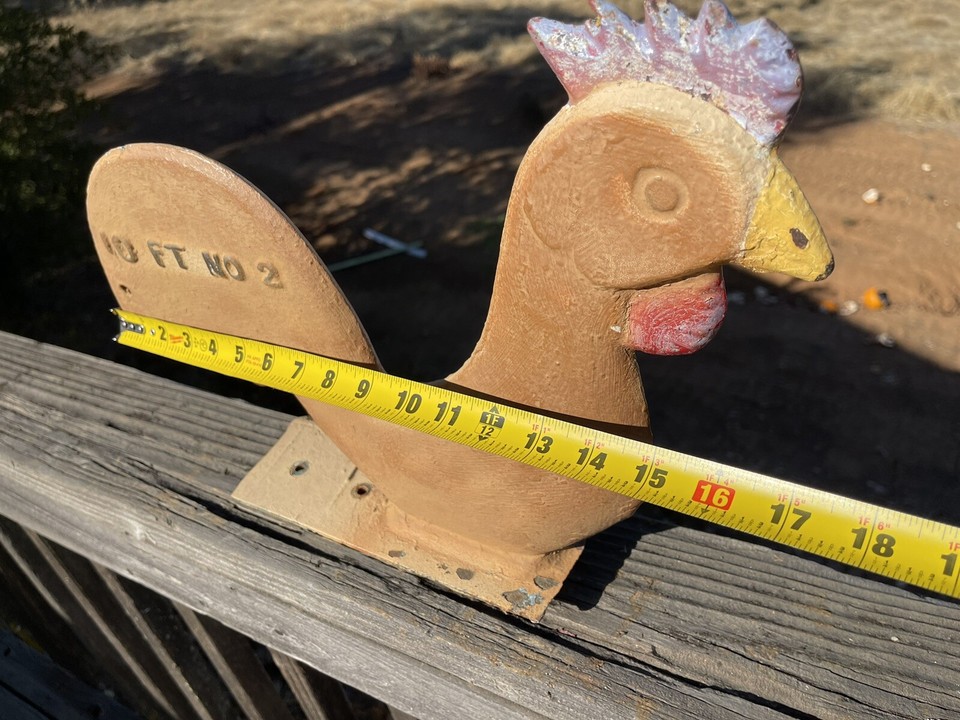 Antique Cast Iron Chicken Windmill Weight | eBay