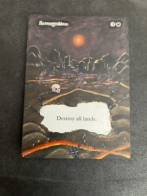 Armageddon MTG Hand Painted Borderless Extended Full Altered Art | eBay