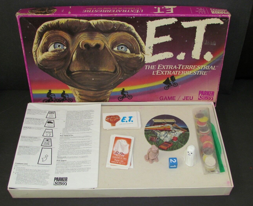 Vtg 1982 "E.T. The Extra-Terrestrial Game" Pieces ONLY Almost Complete ...