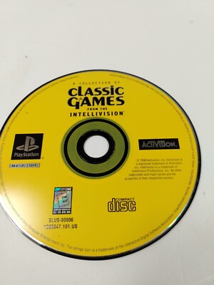 A Collection of Classic Games From Intellivision PlayStation 1 1999 PS1 ...