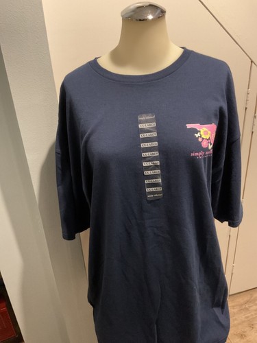 Simply southern women's 2XL Florida short sleeve navy graphic Florida ...