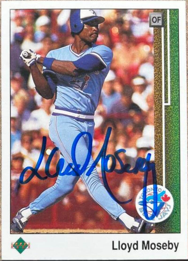 Lloyd Moseby Autographed 1989 Upper Deck #381 | eBay