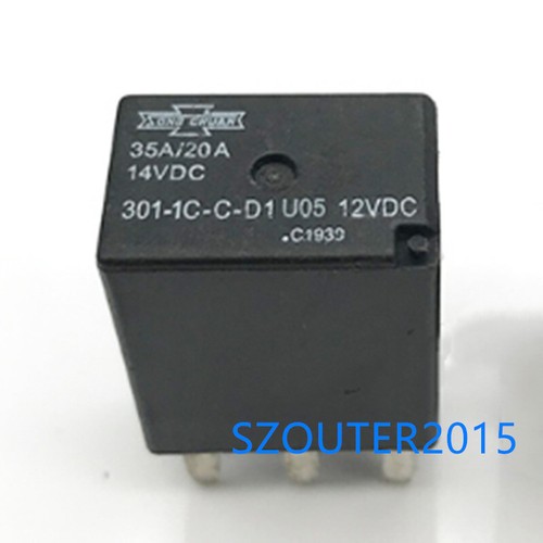5PCS 301-1C-C-D1-U05 12VDC Automotive Relay 12V 20A 5PINS NEW #W7 ...