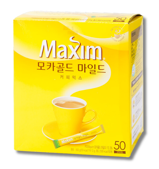 New Maxim Mocha Gold Mild 50 Sticks Instant Coffee Mix sweet flavoure ...
